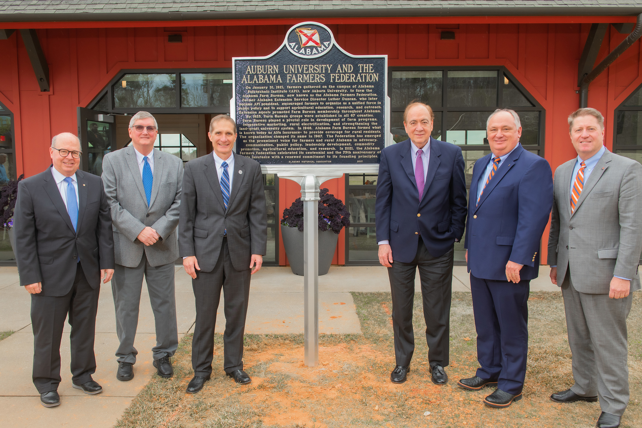 Historical Marker At Auburn Honors Alfa Farmers - Alabama Farmers ...